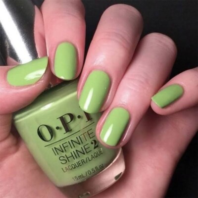 OPI ( TO THE FINISH LIME! ) L20 INFINATE SHINE 2 LIGHT GREEN NAIL ...