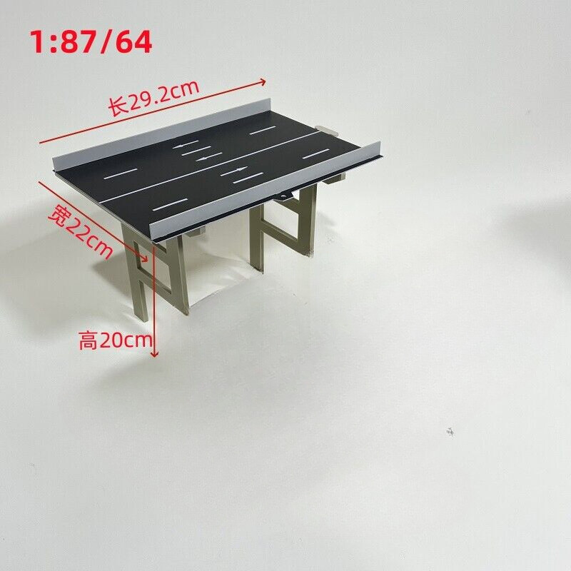 HO N Scale Diorama Highway Viaduct City Railway Scene Building Model ...