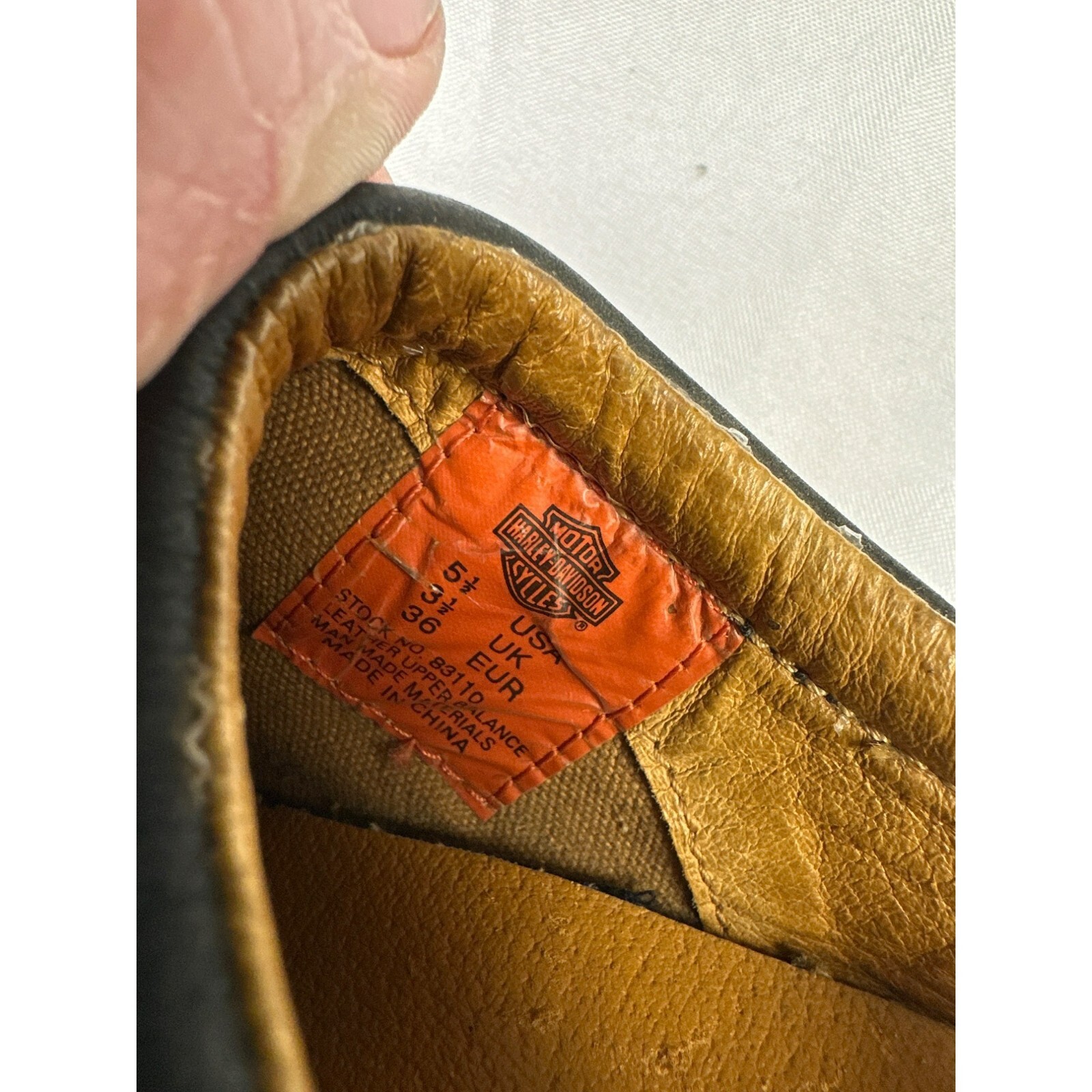 Harley-Davidson Women’s mule black slide boots size 5… - Gem