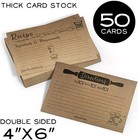 Wooden Recipe Box With Cards & Dividers - 50 Double Sided 4x6 Recipe ...