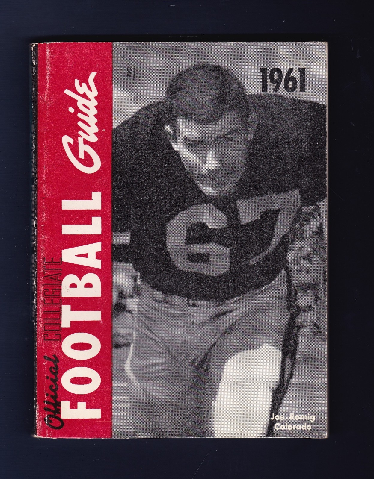 1961 Official NCAA Football Guide with Joe Romig pictured on cover | eBay
