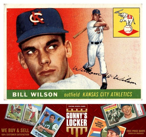 1955 Topps Bill Wilson 86 Kansas City Athletics | eBay