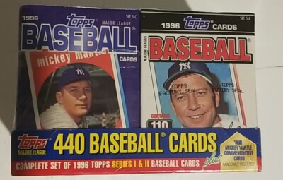 1996 Topps Baseball Complete Set SEALED Series 1 & 2 Cereal Box Mickey ...