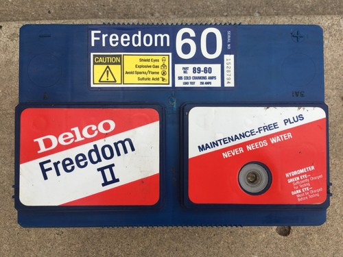 ORIGINAL ASSEMBLY-LINE DELCO 89-60 FREEDOM II BATTERY Corvette Firebird ...