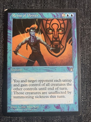 1x Reins of Power LP Stronghold MTG Magic The Gathering | eBay