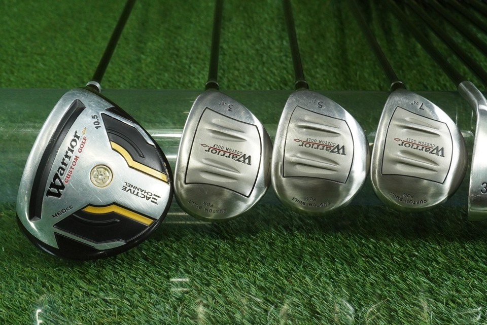 WARRIOR GOLF CUSTOM 13pc. MENS GOLF SET 3-PW,1W,3W,5W,7W, SOFT STROKE ...