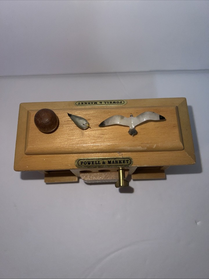 Vintage Wooden Cable Car San Francisco Music Box Powell & Hyde Trolley ...