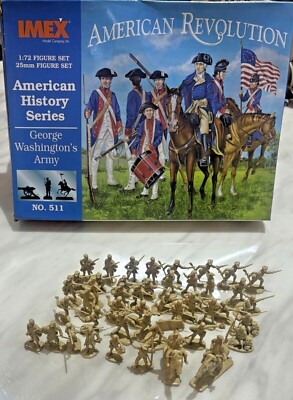 Imex 1/72 American Revolution George Washington Army 511 Plastic Model ...