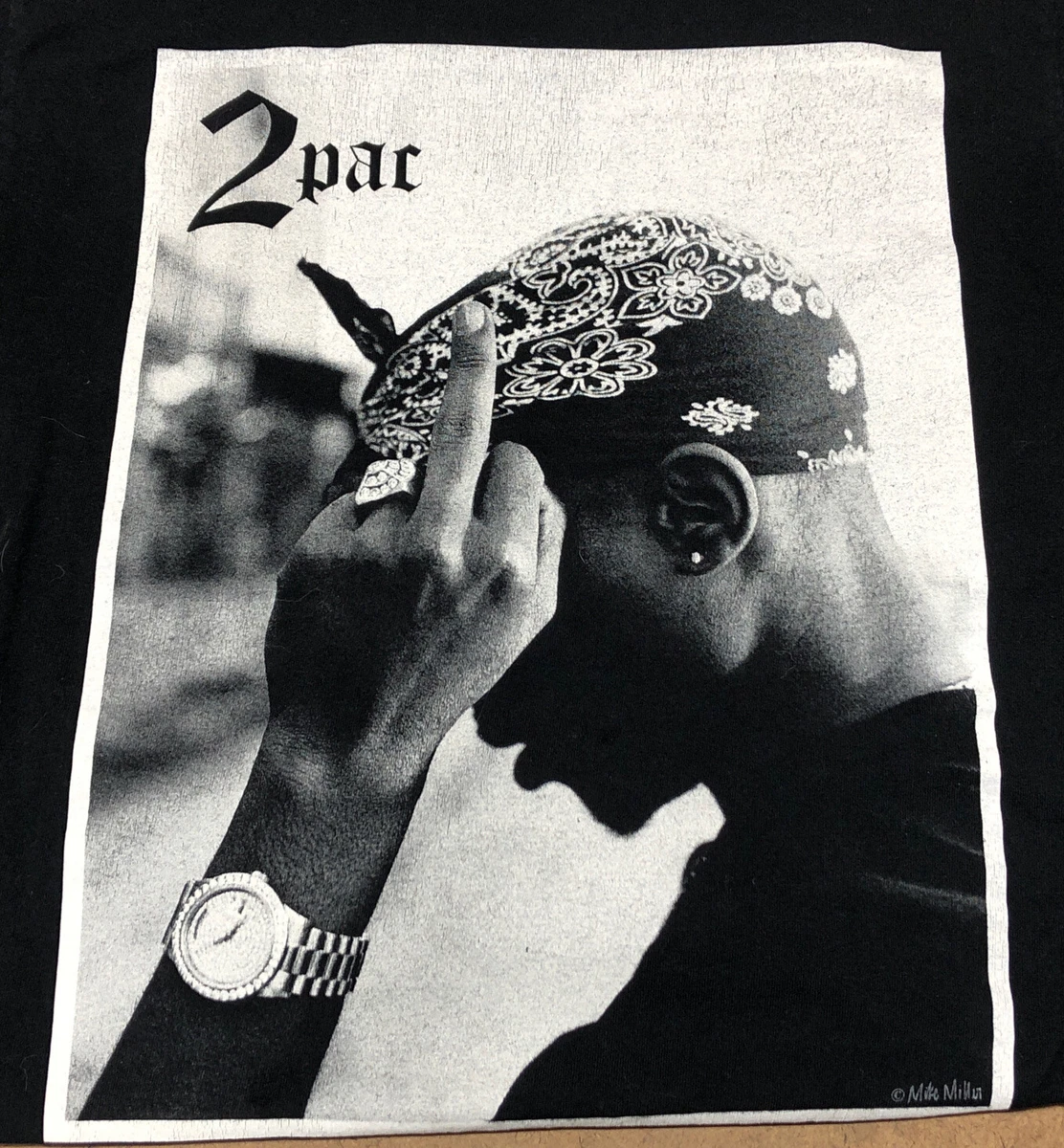 Tupac Middle Finger Poster