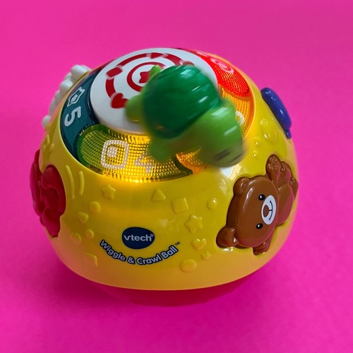 VTech Wiggle and Crawl Ball Educational Lights up with music | eBay ...