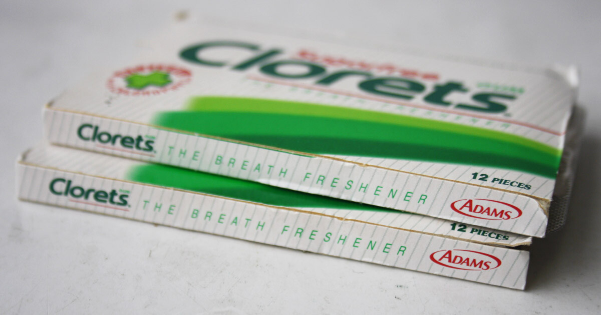 1X RARE VINTAGE 80'S CLORETS CHEWING GUM PACK ACTIZOL ADAMS NEW SEALED ...