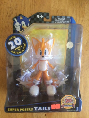 Sonic The Hedgehog Tails Super Posers Action Figure Brand New Jazwares ...