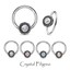 Captive Ball Ring - Cartilage Lip Tragus Top Upper Ear Earring Nipple ...