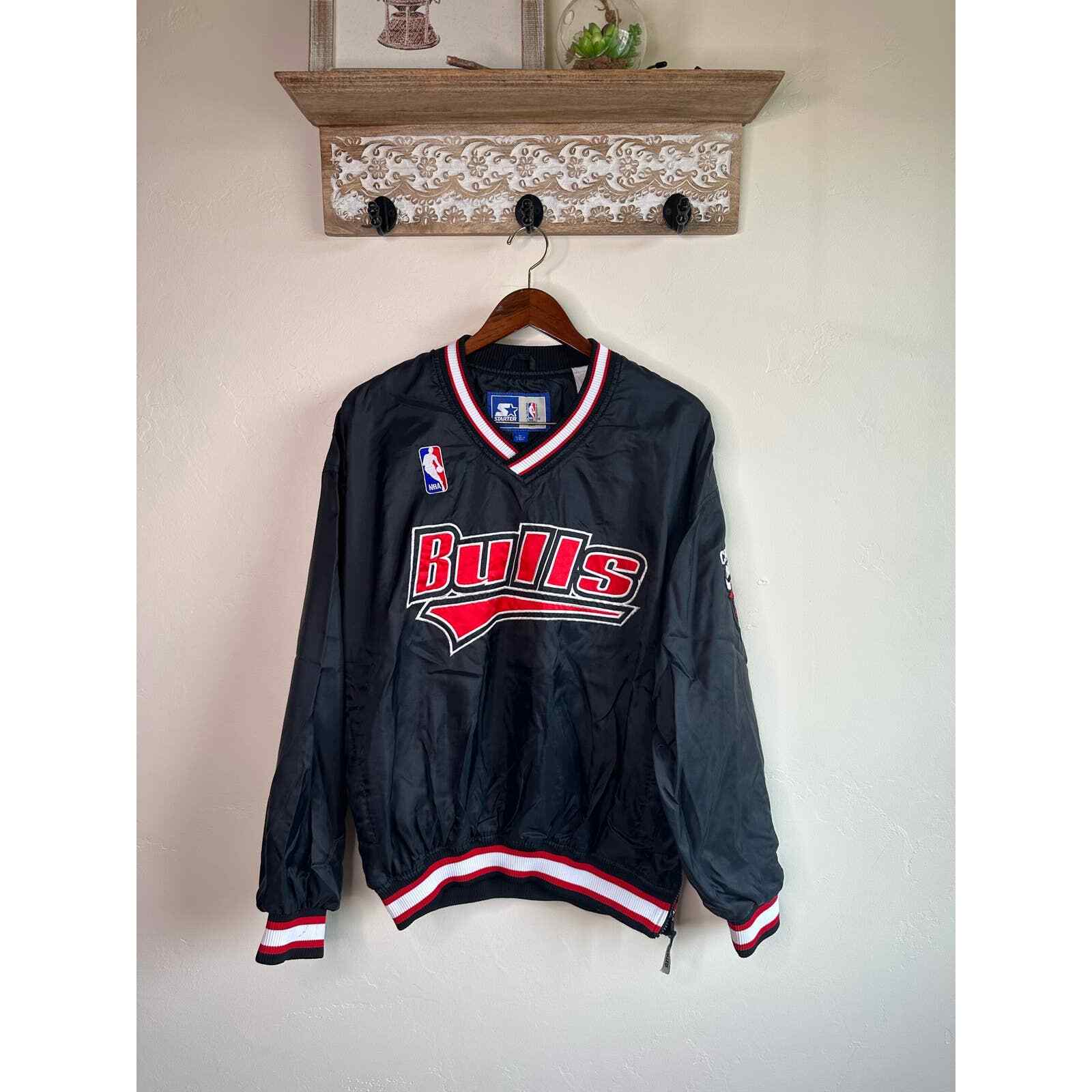 Rare Vintage Chicago Bulls NBA Starter Pullover Jacket - Gem