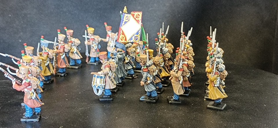 28mm Napoleonic War French Imperial Middle Guard Fusilier Chasseur Regt ...