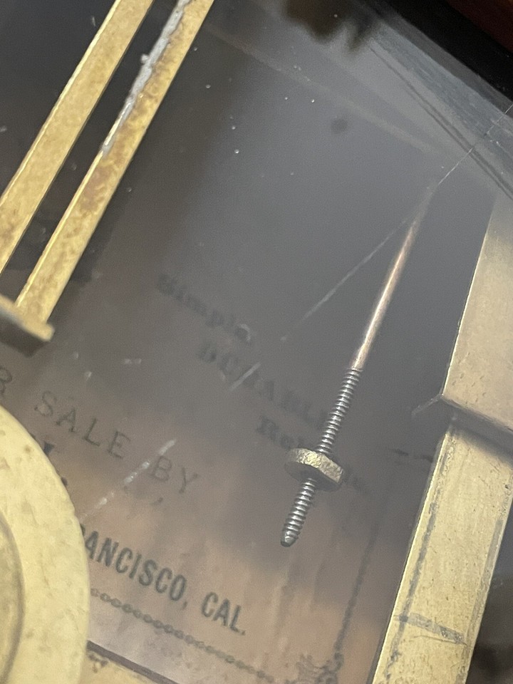 Scarce Antique Seth Thomas Wenzel’s Hanging Watchman Clock Parts | eBay