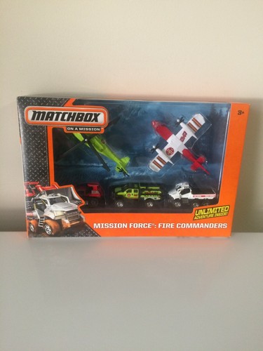 Matchbox - Mission Force - Fire Commanders 5 Pack - 2014 - MIB Free ...