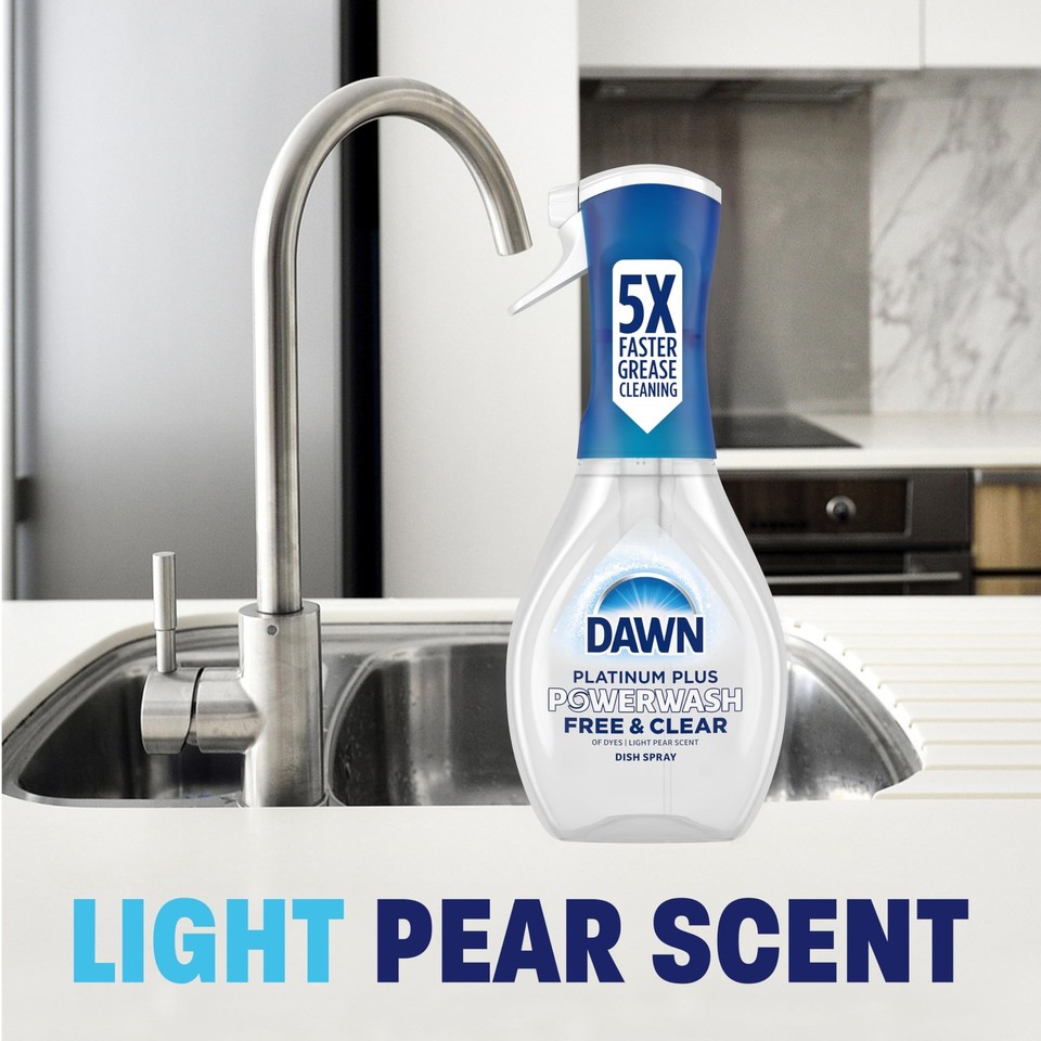 Free & Clear Powerwash Dish Spray, Dish Soap, Pear Scent Refill, 16 Fl ...
