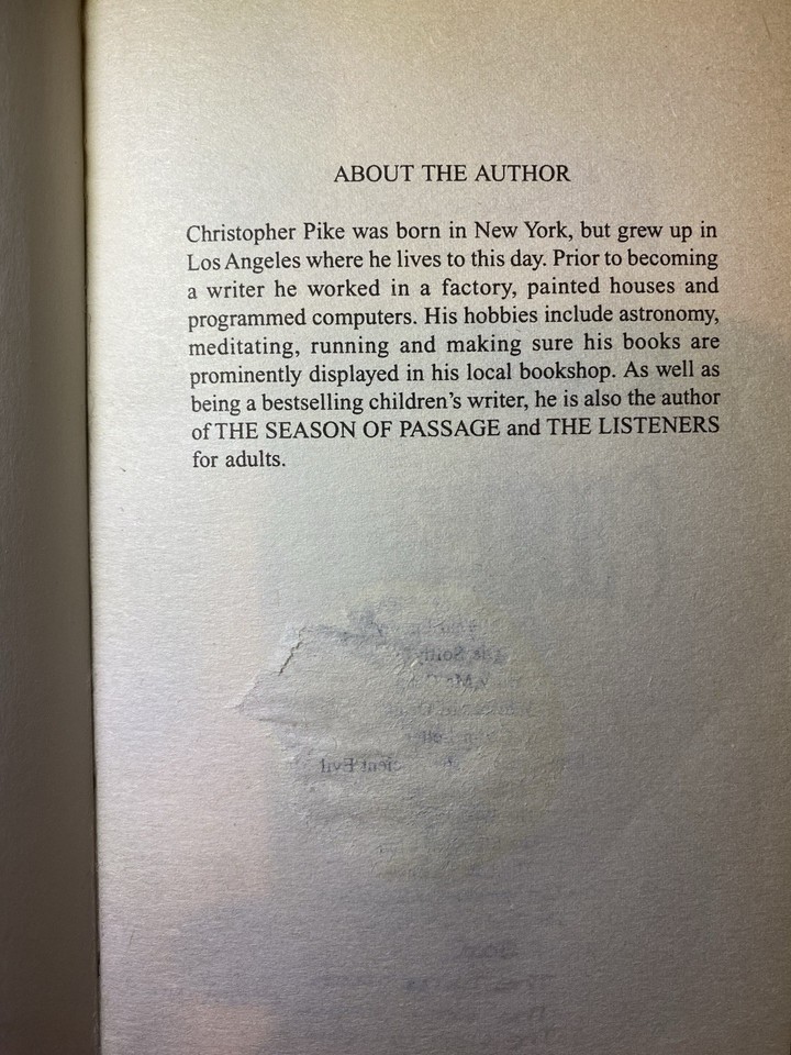 The Last Vampire 3: Red Dice By Christopher Pike - Paperback | eBay UK