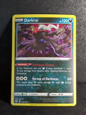 COSMOS HOLO Darkrai 105/189 Darkness Ablaze Pokemon Card | eBay
