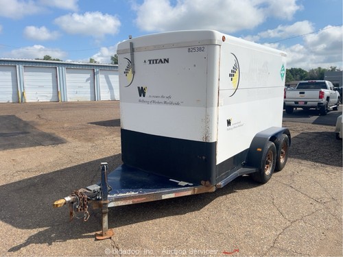 2013 Titan 6'x10 Enclosed Trailer Tandem Axle Rear Swing Door bidadoo ...