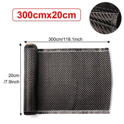 10FT Real Carbon Fiber Fabric Cloth Roll 3k 200gsm 2x2 Twill Weave 8 ...