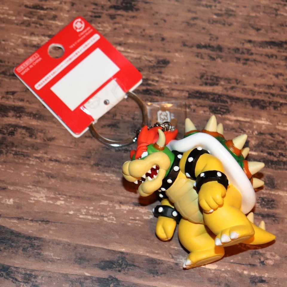 SUPER NINTENDO WORLD USJ JAPAN Bowser Keychain Figure Koopa Rare Mario ...