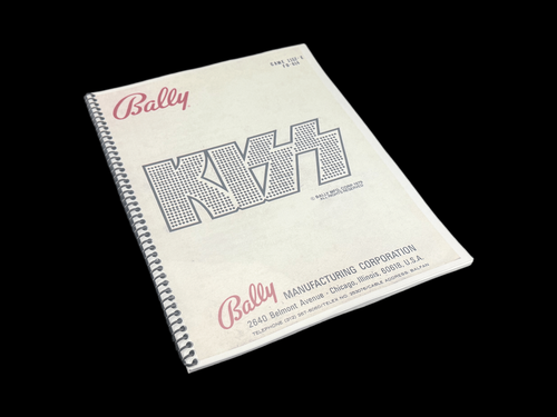 Bally Kiss Pinball Machine Instruction Manual & Schematic: 57 Pages ...