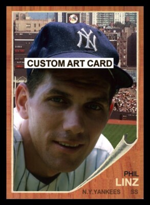 Phil Linz New York Yankees 1962 Custom Made Baseball Art Card | eBay