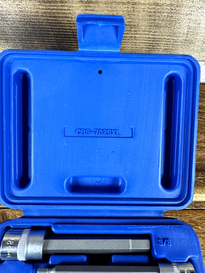 NEW CORNWELL TOOLS 7pc CBS-702SXL 1/8"-3/8" LONG SAE HEX BIT SOCKET SET ...