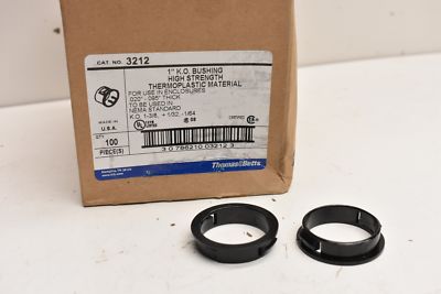 Thomas & Betts 3212 1" K.O. Bushing High Strength Thermoplastic Box 100 ...