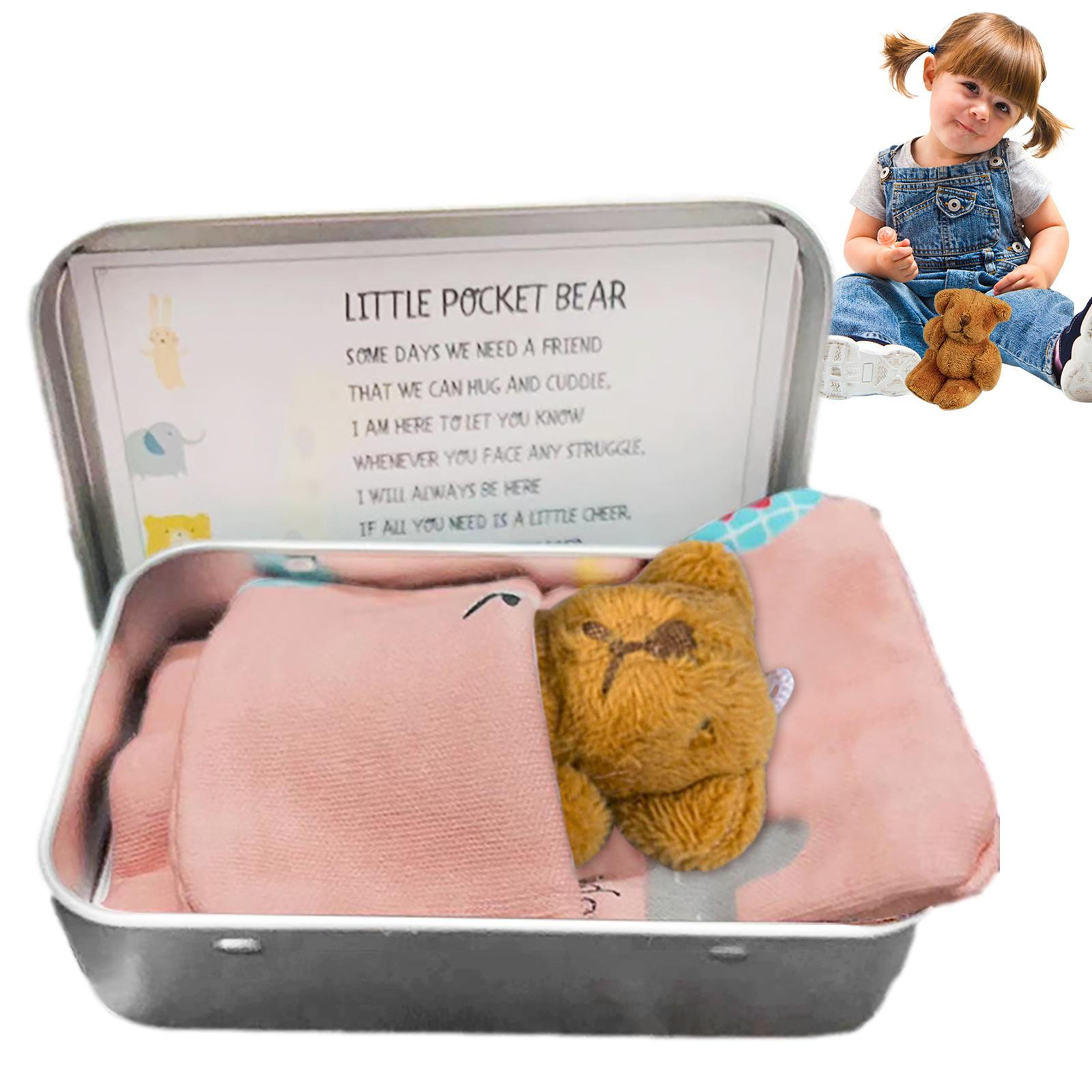 Buddy Bear - Kids Friend In A Travel Tin - for Anxiety Stress Worry ...