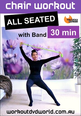 30 MIN CHAIR EXERCISES with BAND DVD - ALL SEATED for Seniors and ...