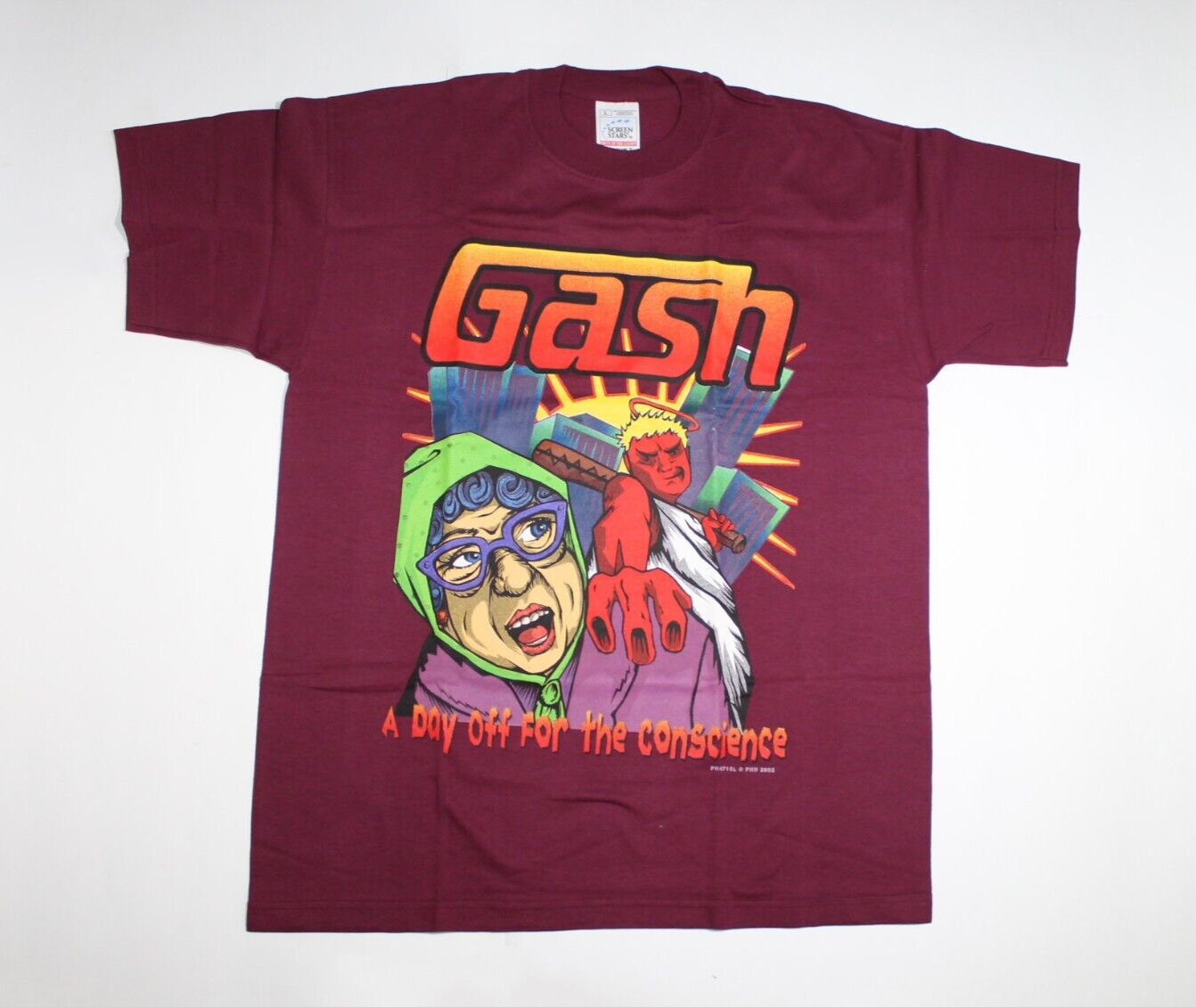 Vintage Y2K 2002 Gash Shirt A Day Off For The Conscience Punk Rock Band ...