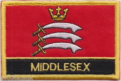 Middlesex County Flag Embroidered Patch Badge - Sew or Iron on | eBay