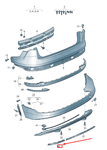 NEW AUDI E-TRON GEN REAR LEFT BUMPER TRIM 4KE8078379B9 4KE-807-837-9B9 ...
