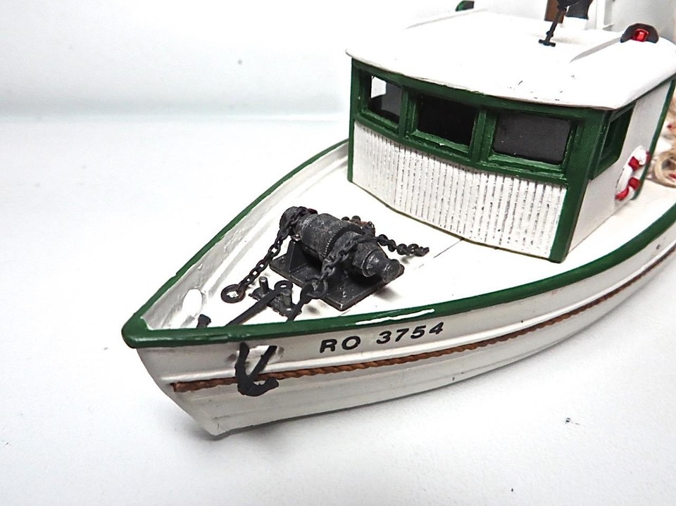 HO 1/87 Scale Built 58' Waterline Fishing Boat Purse Seine Model "JANET ...