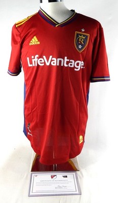 2022 Véritable Sel Lake Erik Holt #20 Jeu D'Occasion Signé Red Jersey ...