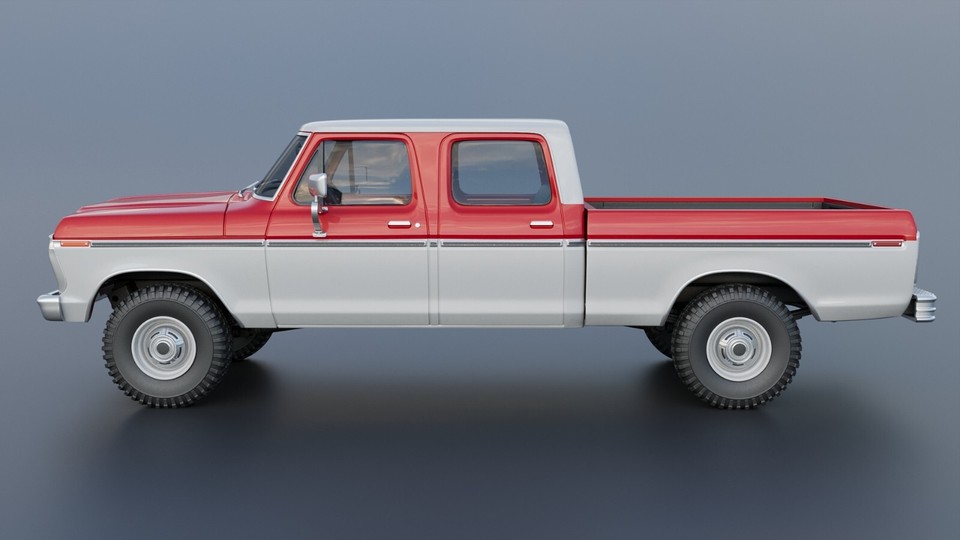 1974 Ford F250 Crew Cab Pickup Model Kit - 1/24 - 3D Printed | eBay