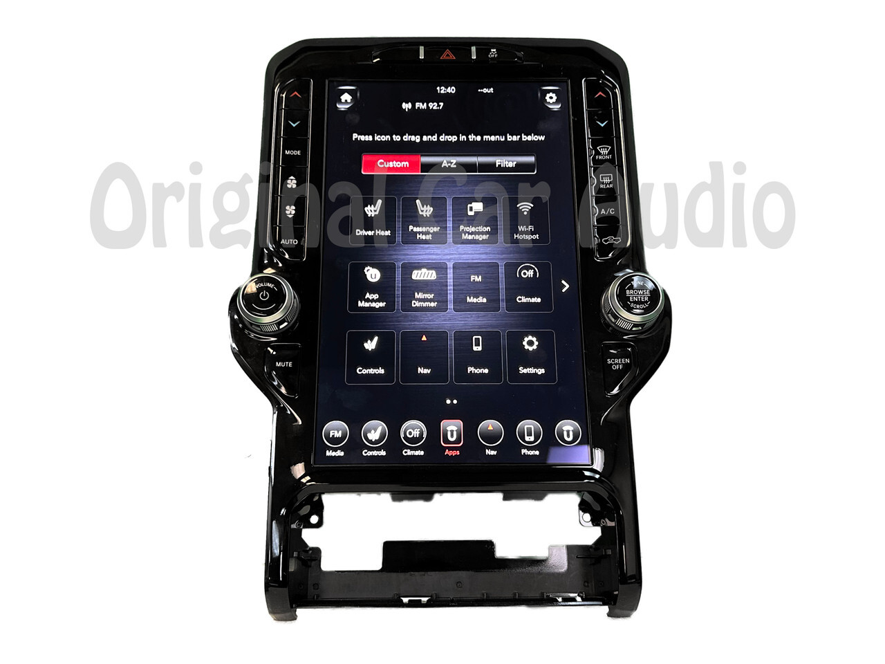 2019-2022 Ram Truck 1500 OEM Navigation Center Stack Panel Control ...