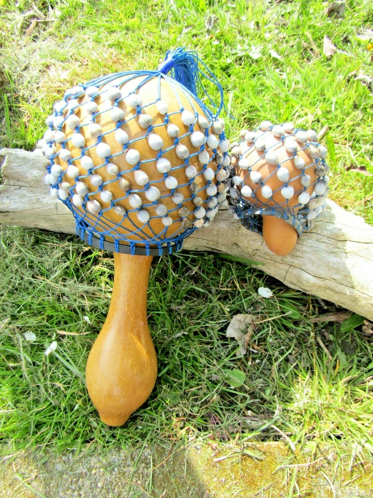 Hand Made Ghana Shekere Calabash Gourd Hand Percussion Shaker Musical ...