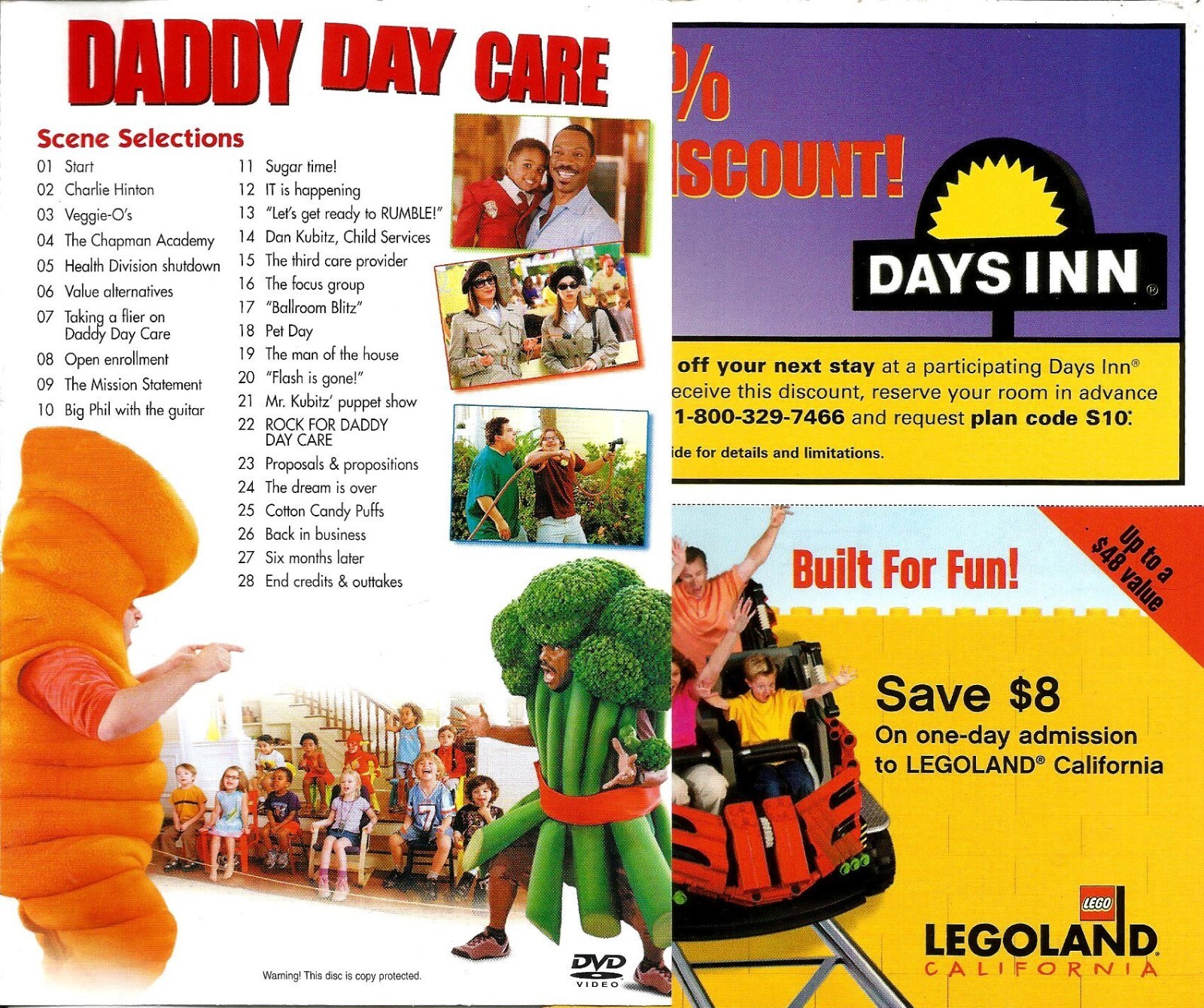 Daddy Day Care DVD 2003 Eddie Murphy Jeff Garlin Steve Zahn Comedy ...