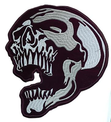 Skull Totenkopf Biker Aufnäher Rückenaufnäher Patch Back Jumbo XL XXL ...