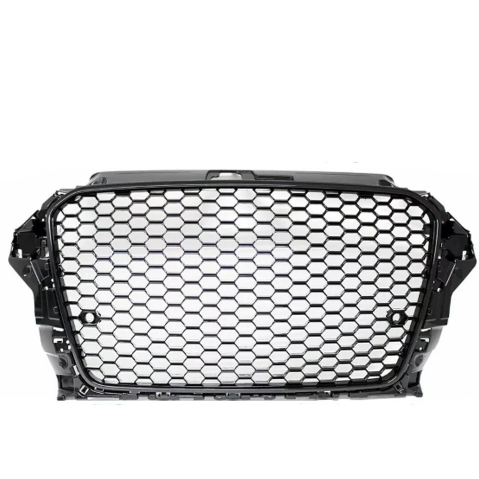 FOR AUDI A3 S3 8V 12-2016 RS STYLE GRILLE GRILL GLOSS HONEYCOMB ...