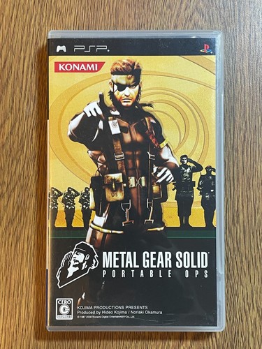 Playstation Portable PSP Sony PSP Japan METAL GEAR SOLID PORTABLE OPS ...