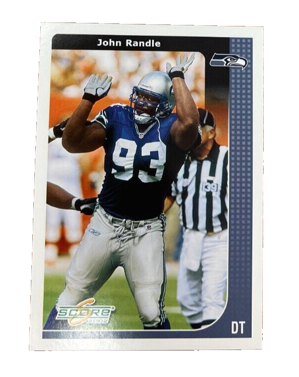 2002 SCORE CARD # 210 John Randle - Seattle Seahawks | eBay