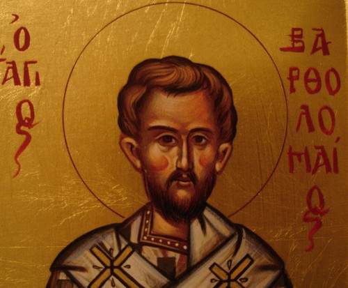 Ikone Hl.Apostel Bartholomäus Icon Ikona icône Saint Barthélemy Santo ...