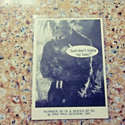 KING KONG 1965 DONRUSS, RKO GENERAL INC CARD #29 GREAT CONDITION. | eBay