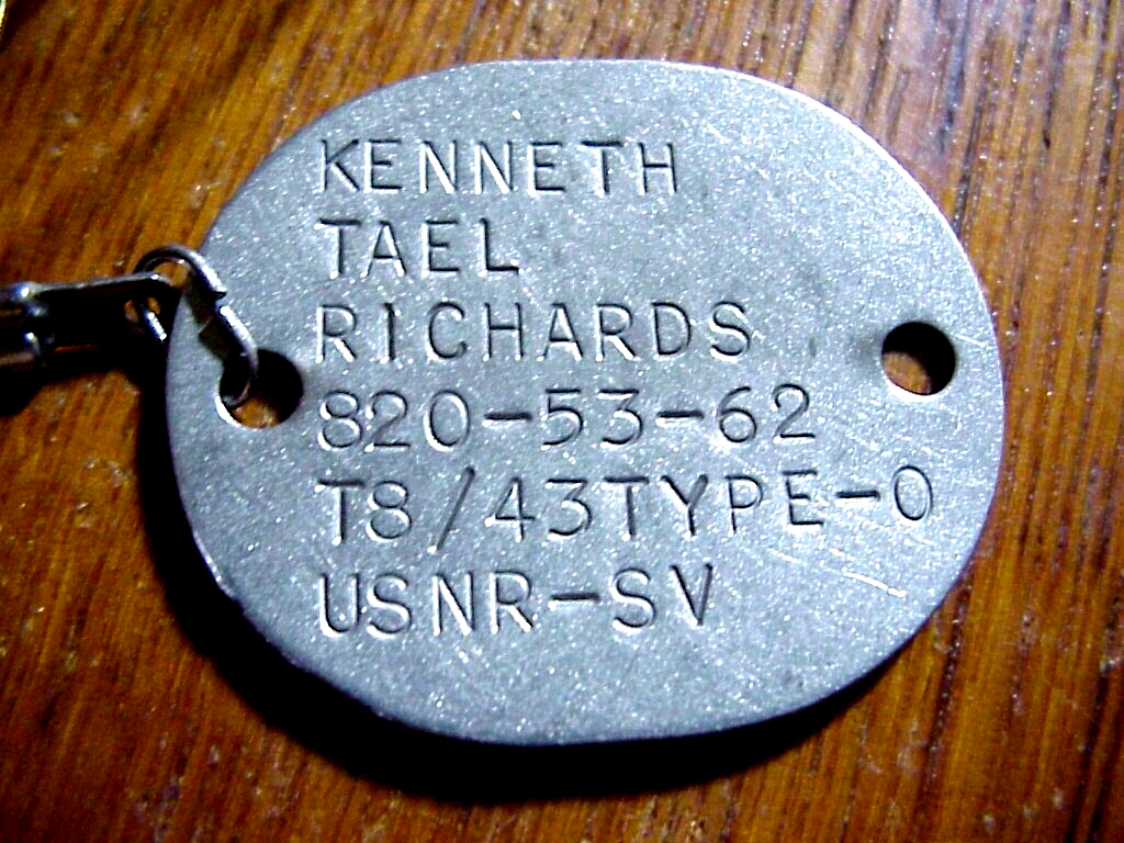 WWII USNR - SV DOG TAGS US Navy 1943 | eBay