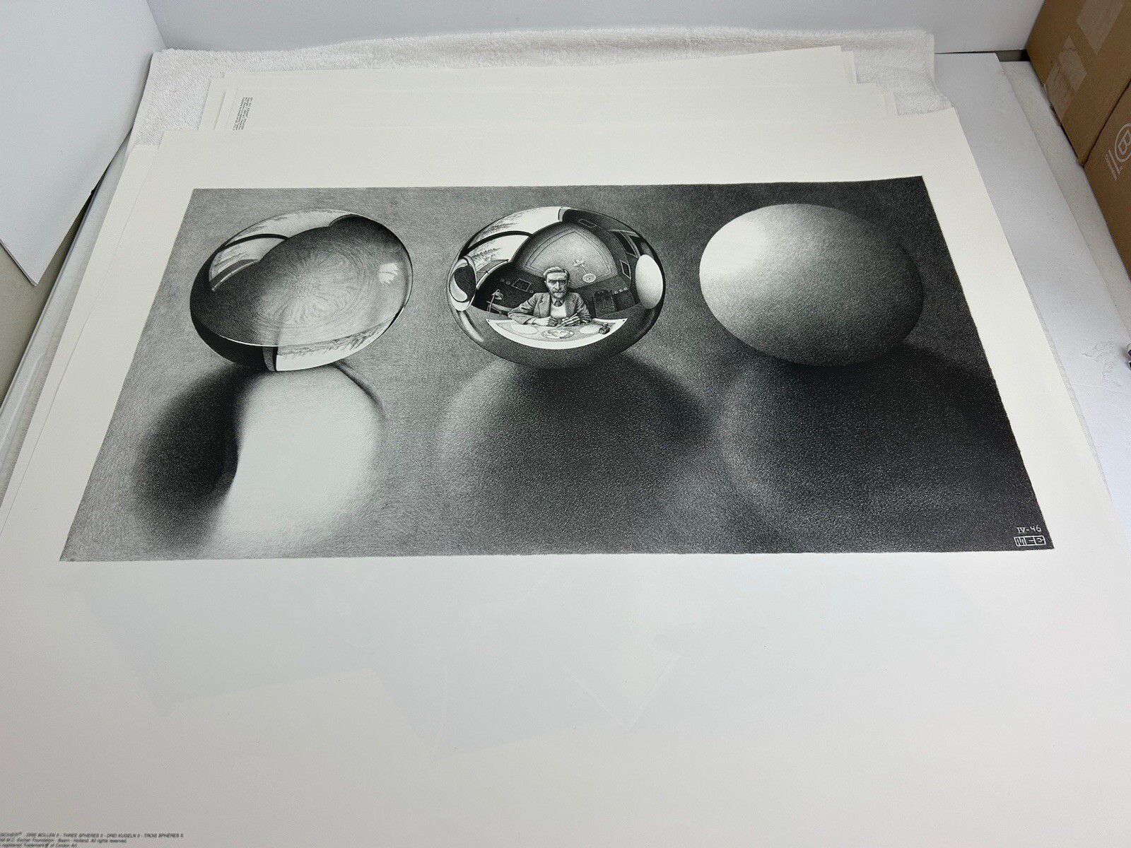 MC Escher 3 Spheres II Poster | eBay